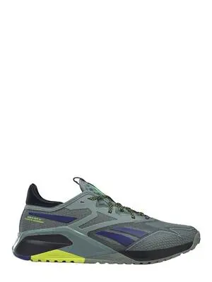 REEBOK Nano X2 Tr Adventure Athletic Sneakers - Harmony Green/black/solar Acid Yellow 'green'
