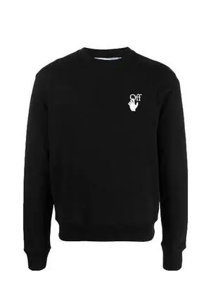 Off-White Fw21 Logo Arrow Pattern Sweatshirt - Black