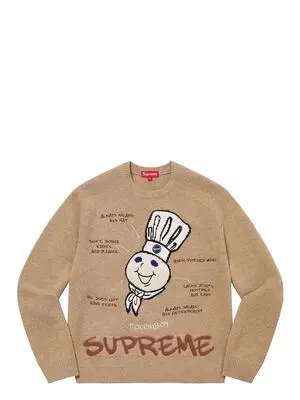 Supreme Doughboy Sweater - Tan/white