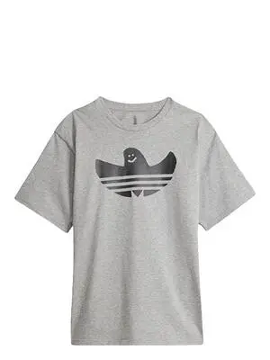 Adidas Originals Short Sleeve T-shirt With Graphic Logo - Gray