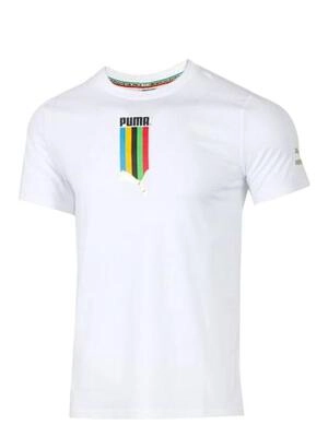 PUMA Tfs Graphic Tee Living Series Sports Short Sleeve White - Default Color