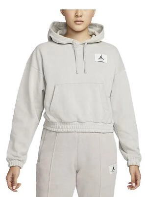 JORDAN Essentials Casual Sports Knit Hoodie - Grey