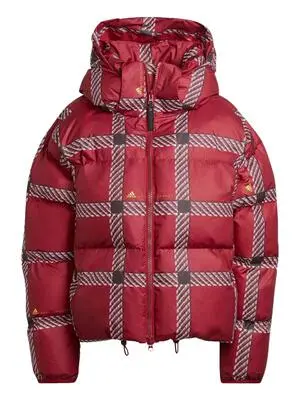 Adidas By Stella Mccartney Short Padded Printed Jacket - Red/white