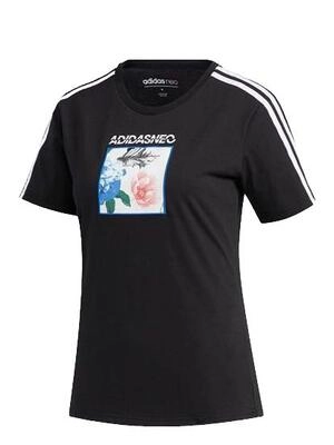 Adidas Neo Faves Sports Short Sleeve Tee - Black