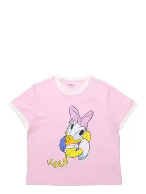 Adidas Neo Short Sleeve T-shirt With Donald Duck Graphic - Red