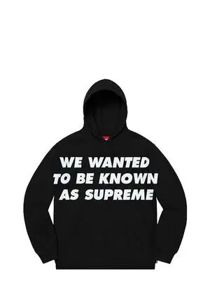 Supreme Known As Hooded Sweatshirt - Black