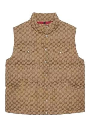 Gucci X The North Face Down Vest - Tan