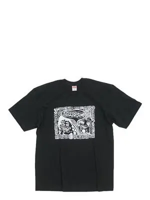 Supreme Fw18 Faces Tee Abstract Human Face Short Sleeve - Black