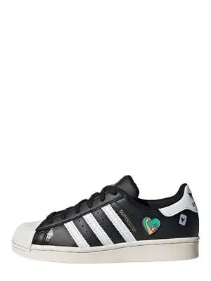 Adidas Superstar Graphic Low Top Sneakers - Black/white/blue