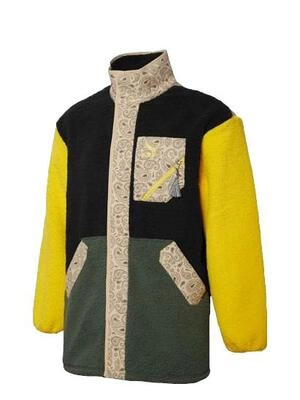 PUMA Paisley Lamb Wool Jacket - Yellow