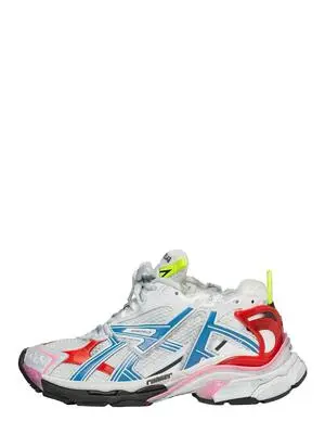 Balenciaga Runner Sneakers - White/blue/red