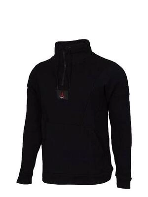 JORDAN Air Half-zip Athleisure Sweatshirt - Black