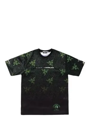 A BATHING APE X Razer Neon Camo T-shirt - Black