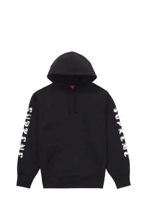 Supreme Gradient Sleeve Hooded Sweatshirt - Black