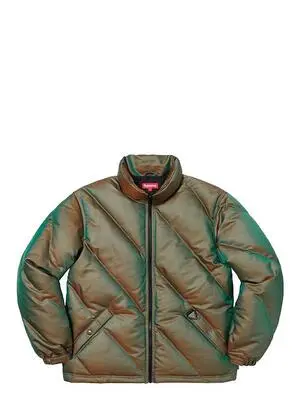 Supreme Iridescent Puffy Jacket Green
