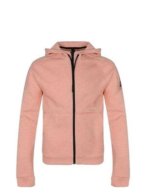 Adidas Knit Hooded Track Jacket - Pink