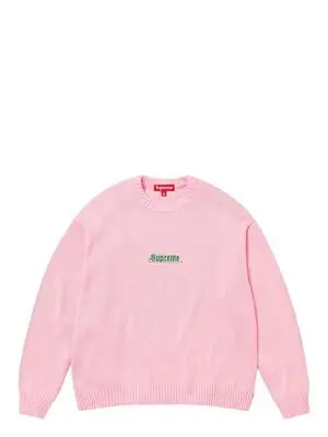 Supreme Supreme Old English Sweater Pink