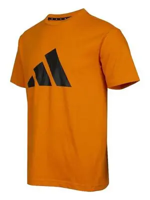 Adidas Men's Adidas Fi 3b Tee Athleisure Casual Sports Round Neck Breathable Short Sleeve Earthy Yellow T-shirt Yellow