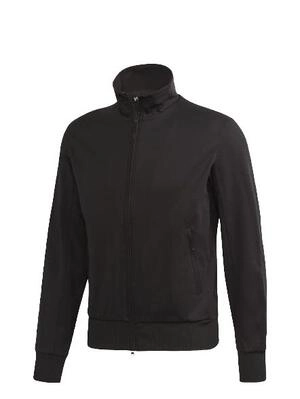 Adidas Y-3 Long Sleeve Jacket With Printing Logo And Stand Collar - Black