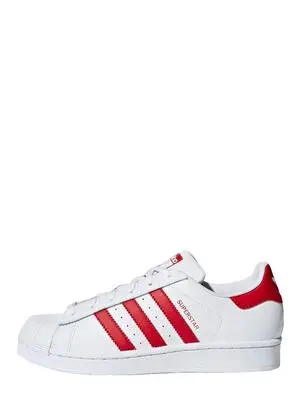Adidas Superstar Sneakers - White/red