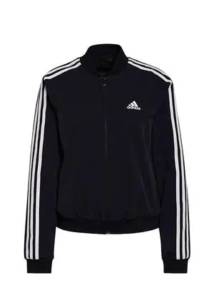 Adidas Stripe Splicing Sports Training Jacket - Black