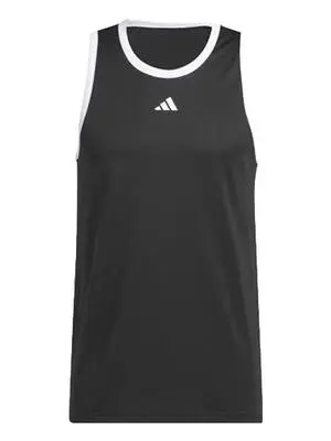 Adidas Legends Basketball 3-stripes Tank Top - Black/white