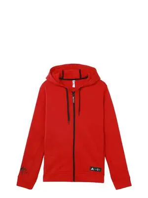 Adidas Rose Fz Athleisure Hooded Jacket - Light Red