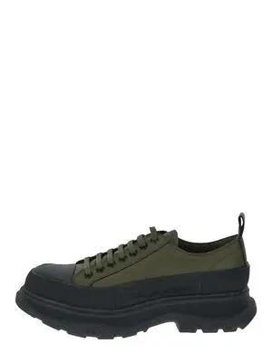 Alexander McQueen Lace Up Sneakers - Army Green/black