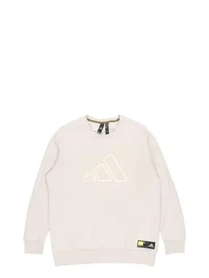 Adidas Th Doubleknit Bos Sweatshirt White - Brown