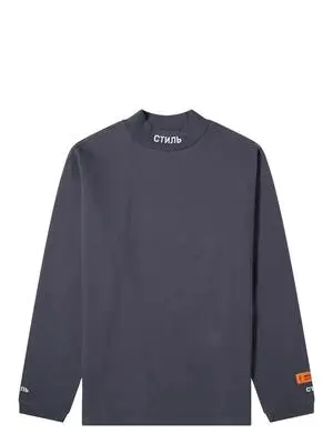 Heron Preston Ctnmb Long Sleeve Turtleneck T-shirt - Navy
