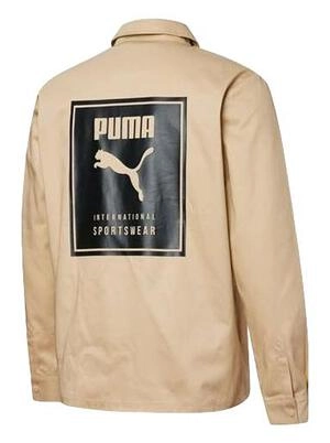 PUMA Logo Printing Retro Cargo Jacket - Tan