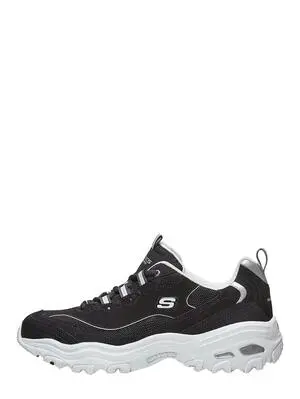 Sketchers D'lites 1.0 Low Top Sneakers - Black