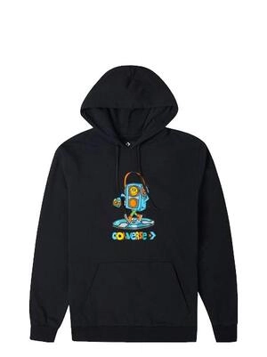 CONVERSE Cartoon Logo Hoodie - Black