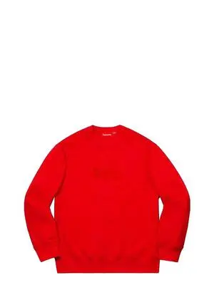 Supreme Cutout Logo Crewneck - Red