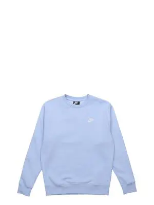 Nike Athleisure Casual Sports Fleece Lined Round Neck Pullover - Blue
