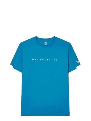 FILA Athletics Round Neck Short Sleeve Pullover - Blue