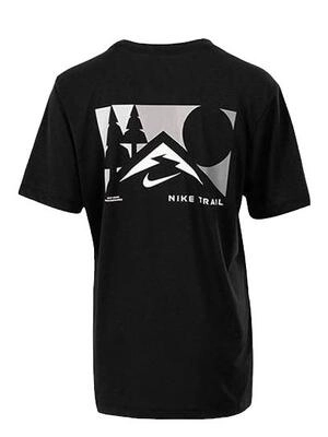 Nike U Nk Df Tee Db Trail Ssnl Sport Short Sleeves T Shirt - Black