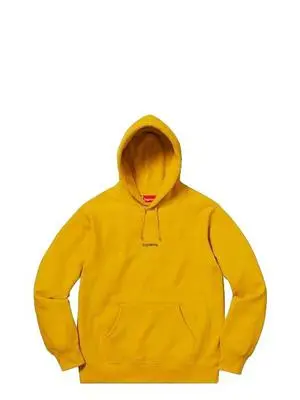 Supreme Fw18 Trademark Hooded Sweatshirt - Yellow