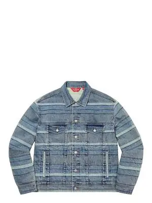 Supreme Layered Denim Trucker Jacket - Teal