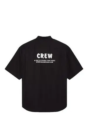 Balenciaga Crew Short Sleeve Shirt - Black