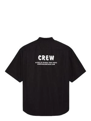Balenciaga Crew Short Sleeve Shirt - Black