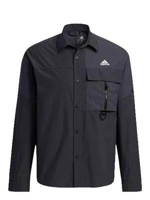 Adidas Casual Sports Solid Color Breathable Long Sleeves Shirt Black - Multi-color