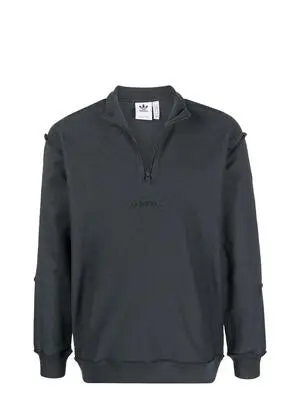 Adidas Originals Logo Zip-up Sweatshirt With High Collar - Default Colorway