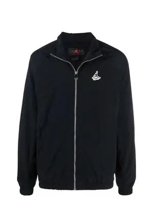 JORDAN Zip-up Metallic Sports Jacket - Black