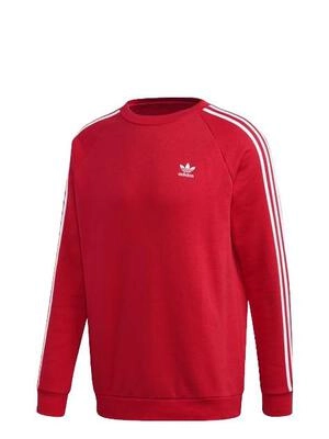 Adidas Originals 3-stripes Crewneck Sweatshirt - Red