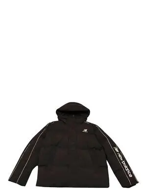 NEW BALANCE Padded Hooded Jacket - Black/white