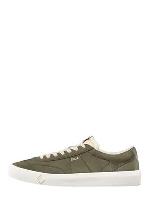 Dior B101 Sneaker In Nubuck Calfskin - Khaki
