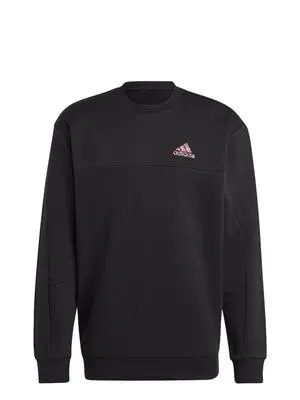 Adidas Stadium Fleece Badge Of Sport Sweatshirt - Black