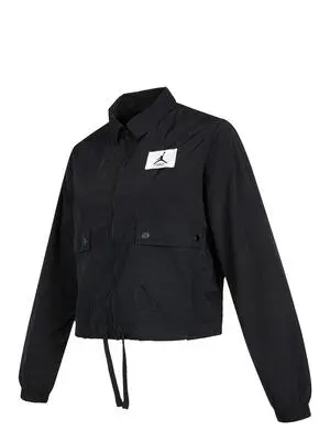 JORDAN Essentials Light Water Repellent Woven Sports Short Jacket Black - Default Color