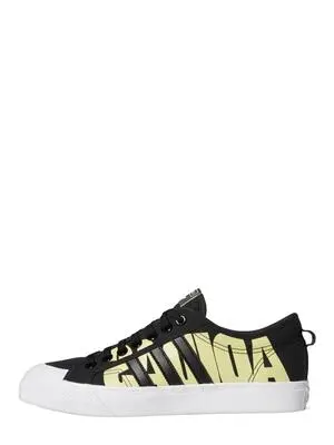 Adidas Adidas Nizza Low Top Sneakers With Graphic Detailing Black